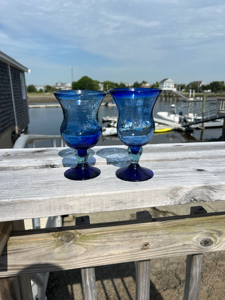Cobalt Blue Glass Cups – Yup Sup