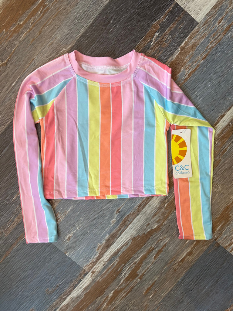 Girl's Rainbow Rash Guard – Yup Sup