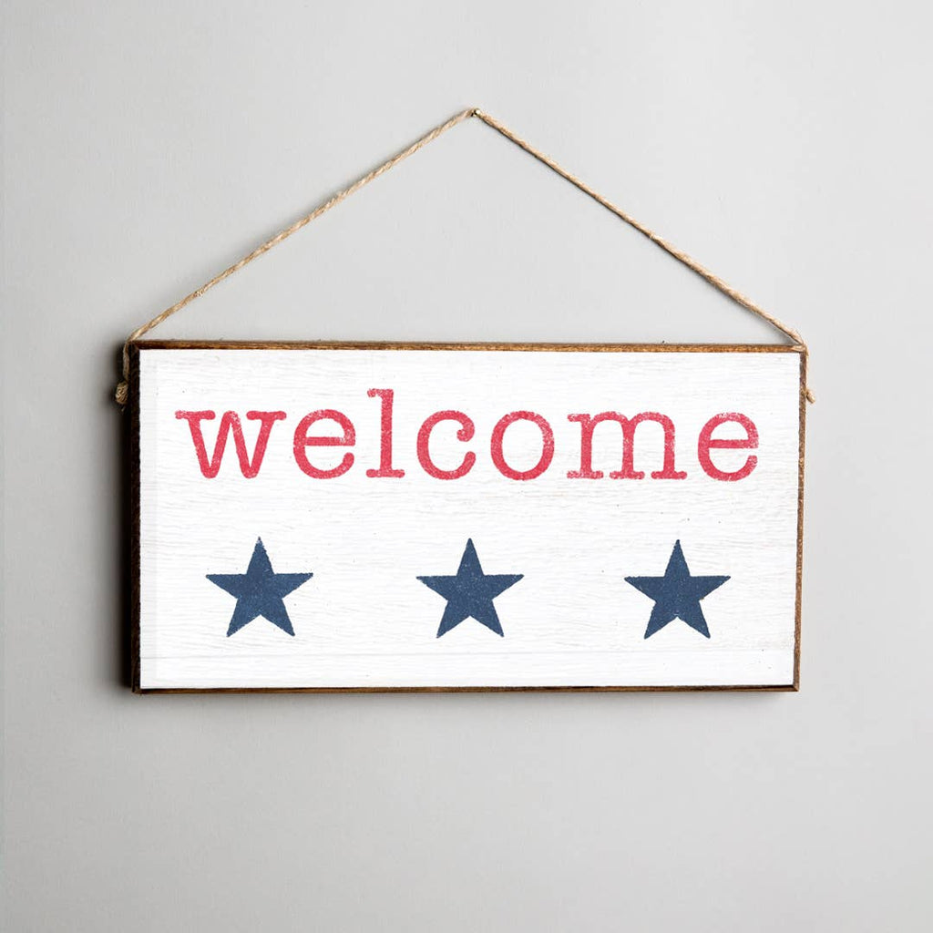 Welcome Stars Twine Hanging Sign – Yup Sup